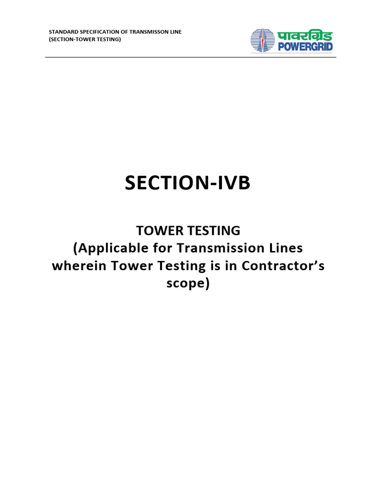04 - 2 Section IVB Tower Testing, Rev-3 (Dec'2023) | PDF ...