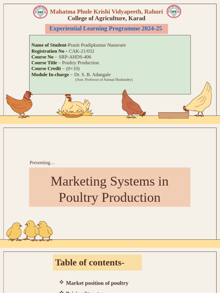 Pranit Poultry Presentation | PDF | Poultry | Exports