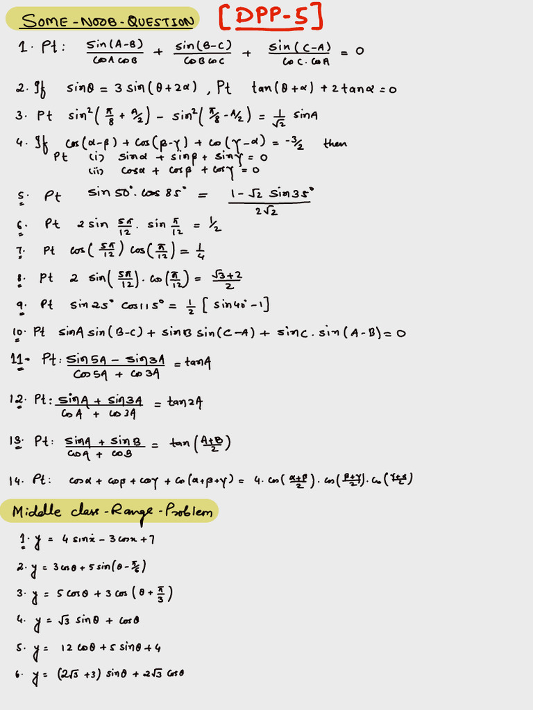 Trigonometric (5) | PDF