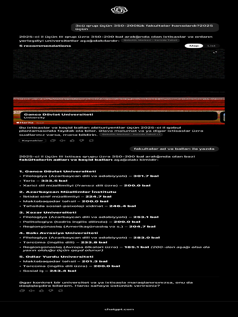 2025 3cü Qrup Ixtisasları | PDF