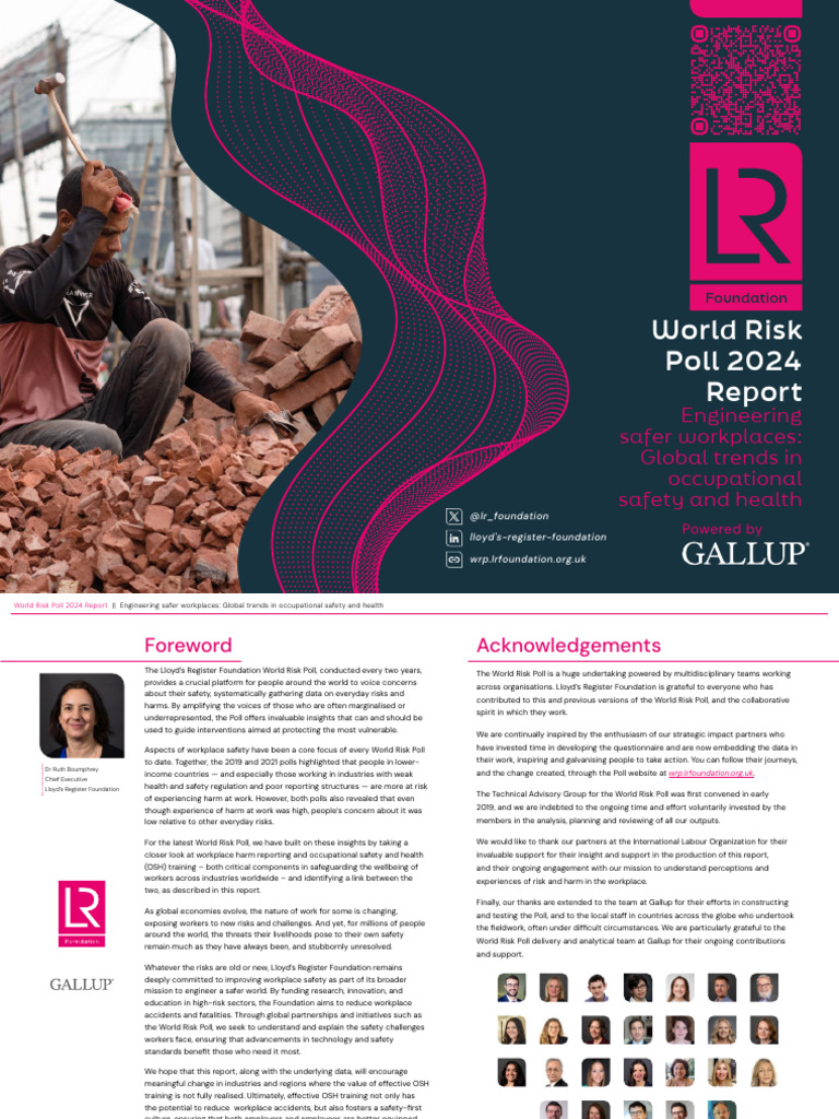 World Risk Poll 24 - OSH Report 1 - 0 | PDF | Occupational Safety And ...