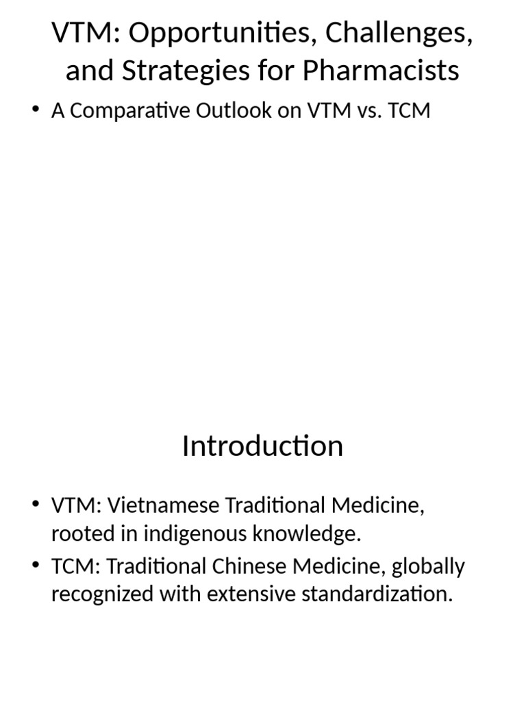 VTM_vs_TCM_Presentation | PDF