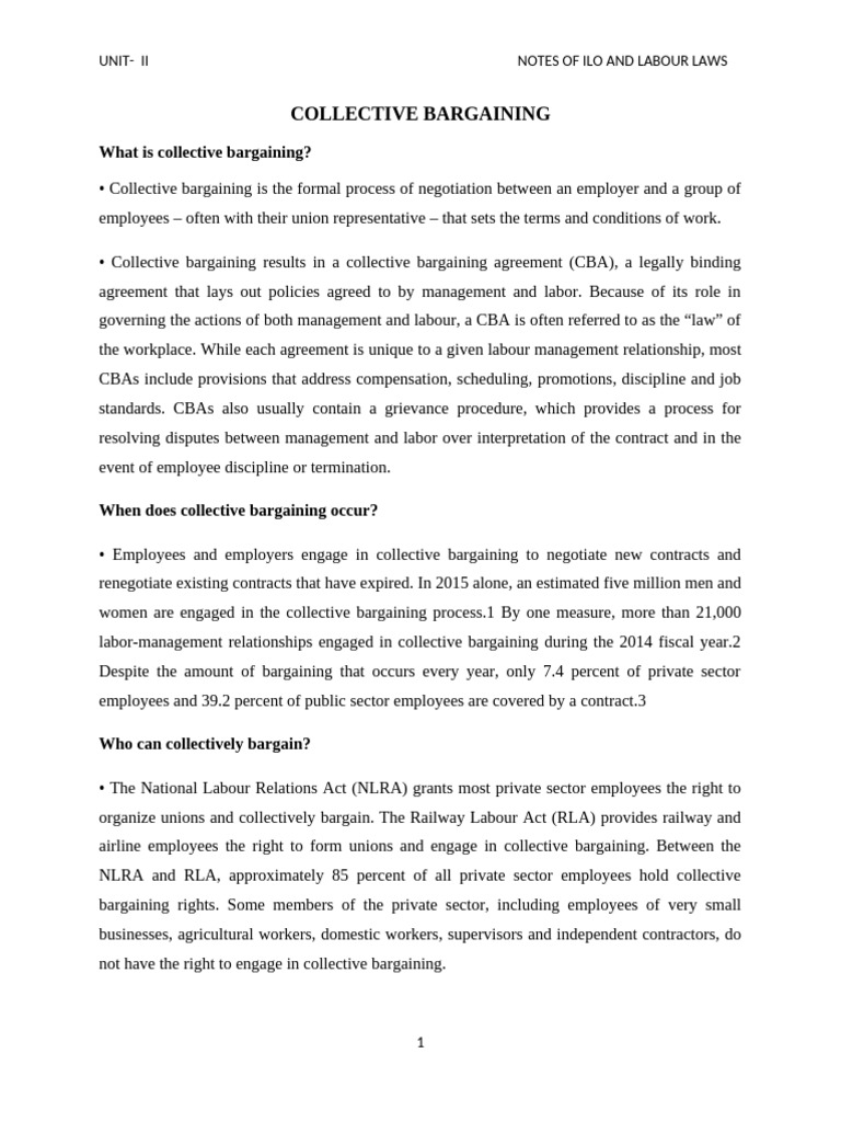 Collective Bargaining Unit II | PDF | Collective Bargaining ...