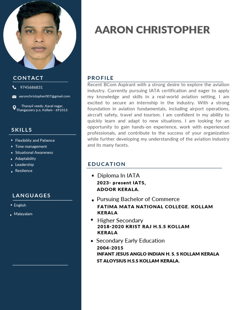 Aaron Christopher CV -1.pdf (1).pdf | PDF