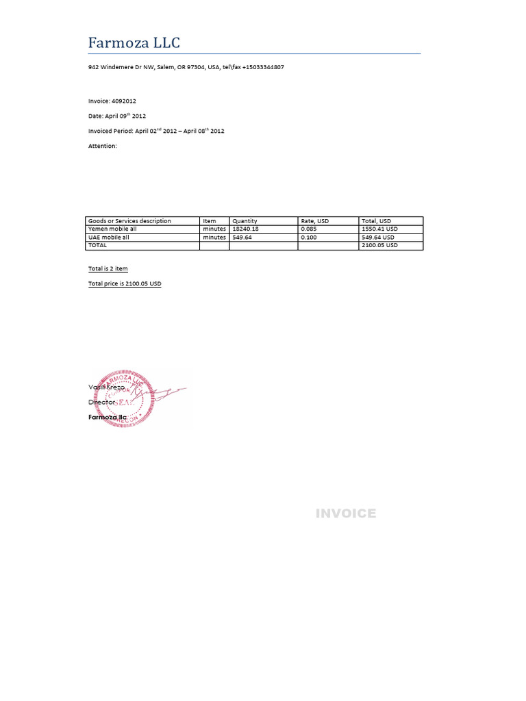 Farmoza LLC - Chase Empire | PDF