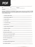 Adolescent Sentence Completion Test | PDF | Career & Growth