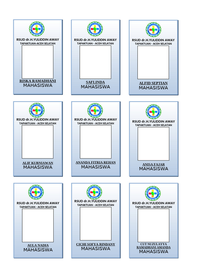 Format Bed Nama - TK Ii SMTR Iv | PDF