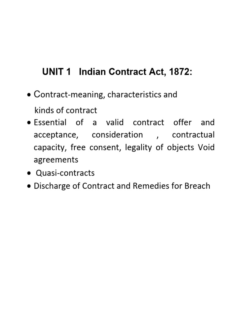 Chapter 1 Law Part - I | PDF | Consideration | Guarantee