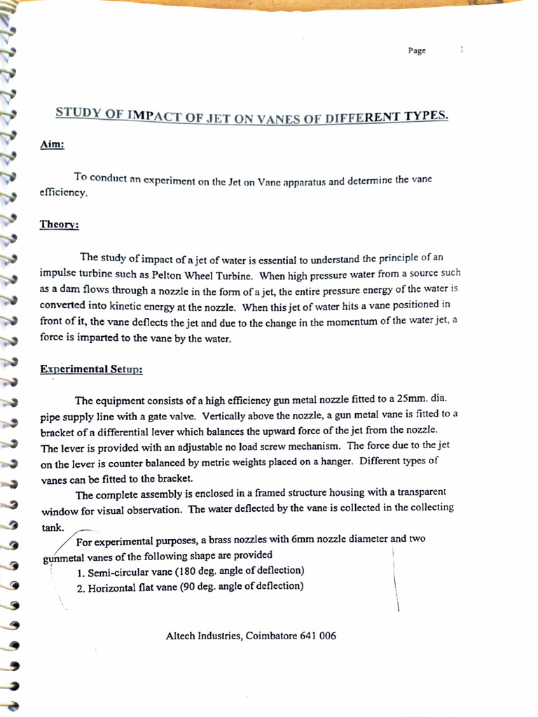 FMM Lab | PDF | Nozzle | Turbine