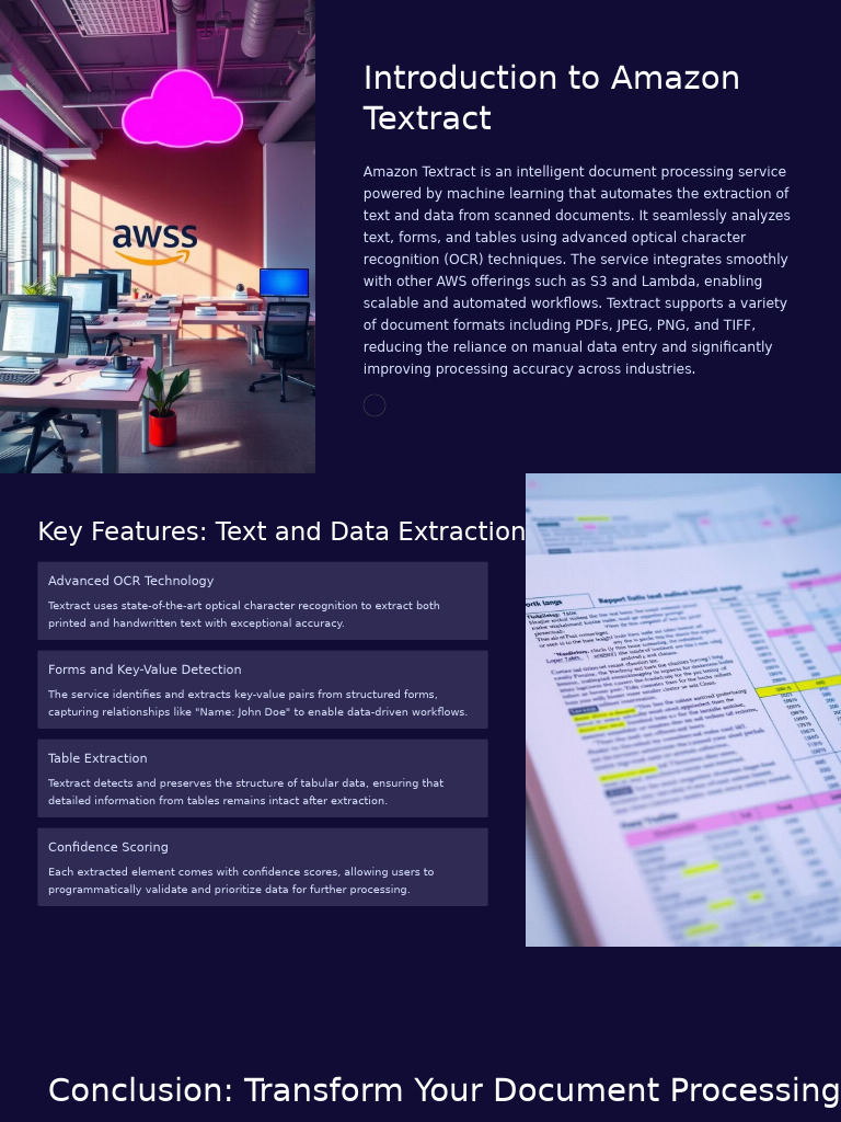 Introduction To Amazon Textract | PDF