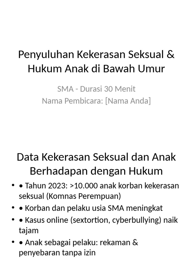 Penyuluhan_Kekerasan_Seksual_SMA | PDF