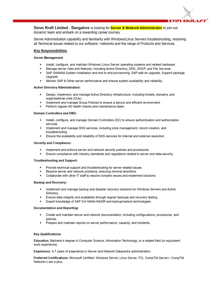 JD Server Network Administrator | PDF | Active Directory | Server (Computing)