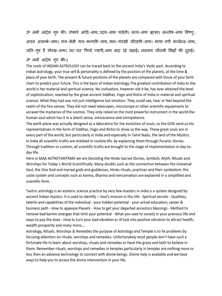 Pdfcoffee.com Astro Tantram PDF Free | PDF | Karma | Tantra