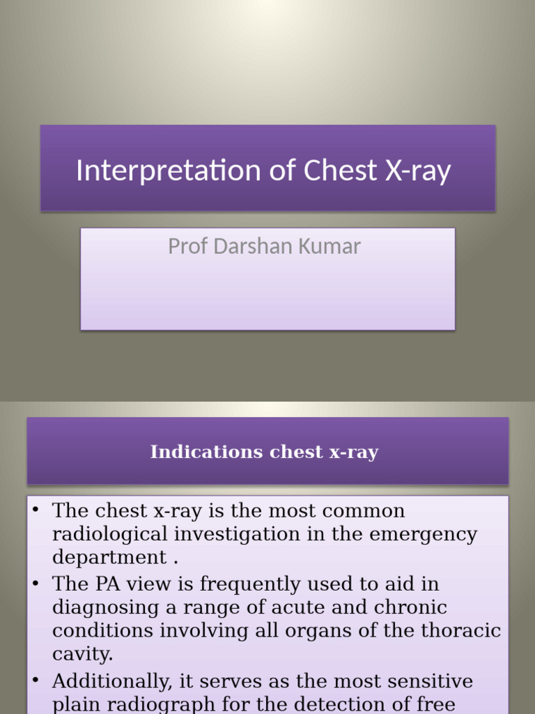 Chest X-Ray Interpretation Guide | PDF | Thorax | Thorax (Human Anatomy)