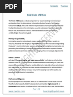 (ISC) 2 Code of Ethics | PDF