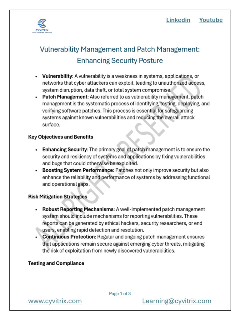Vulnerability Management and Patch Management: Enhancing Security ...