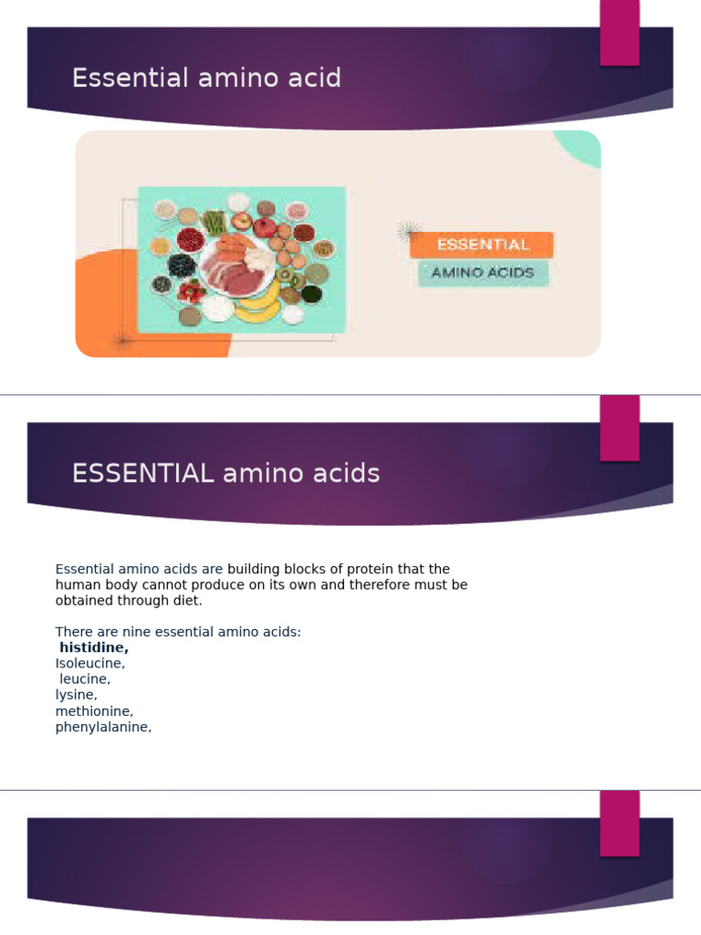 Essential Amino Acid | PDF