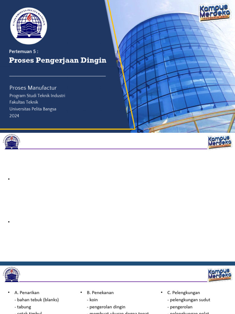 Proses Pengerjaan Dingin | PDF