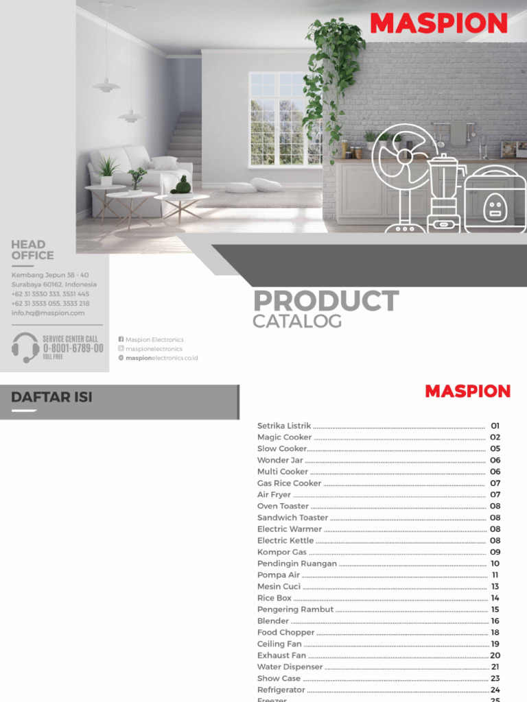 E Catalog Maspion Electronics | PDF