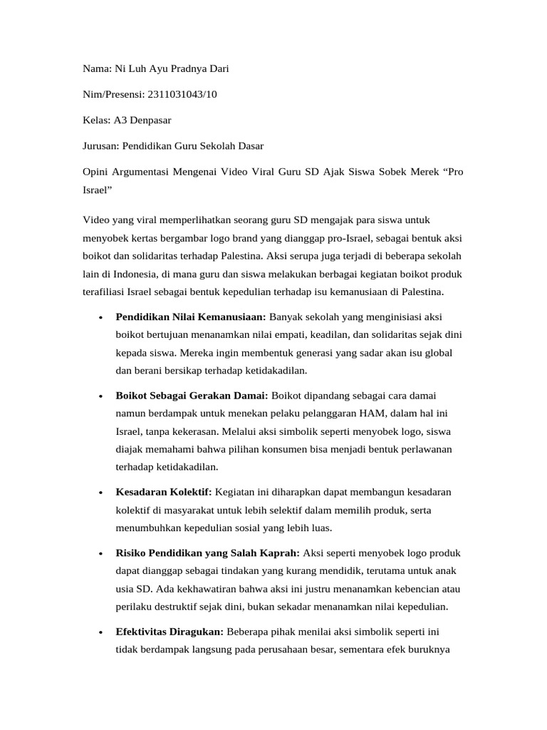10 - Ni Luh Ayu Pradnya Dari - Opini | PDF