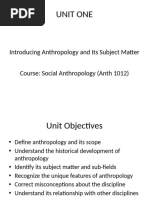 Four Main Branches of Anthropology | PDF | Anthropology | Archaeology