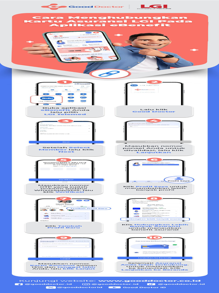 Cara Menghubungkan Asuransi LGI dengan Aplikasi eBenefit | PDF