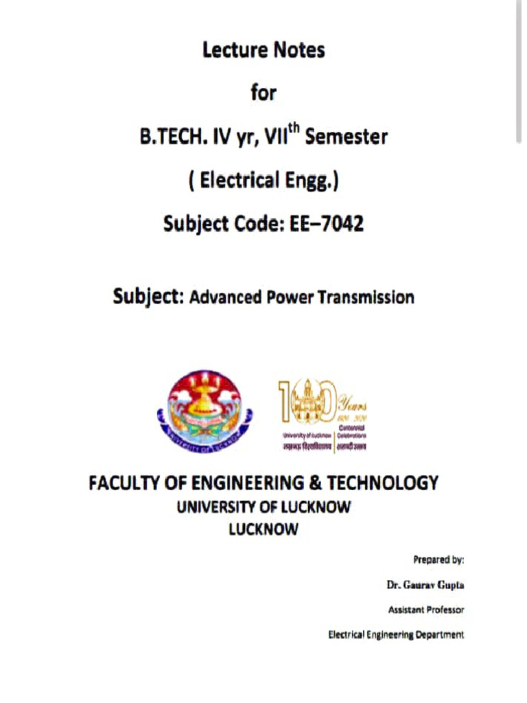 Fundamental of AC Power Transmission With FACTS (Advanced Power ...
