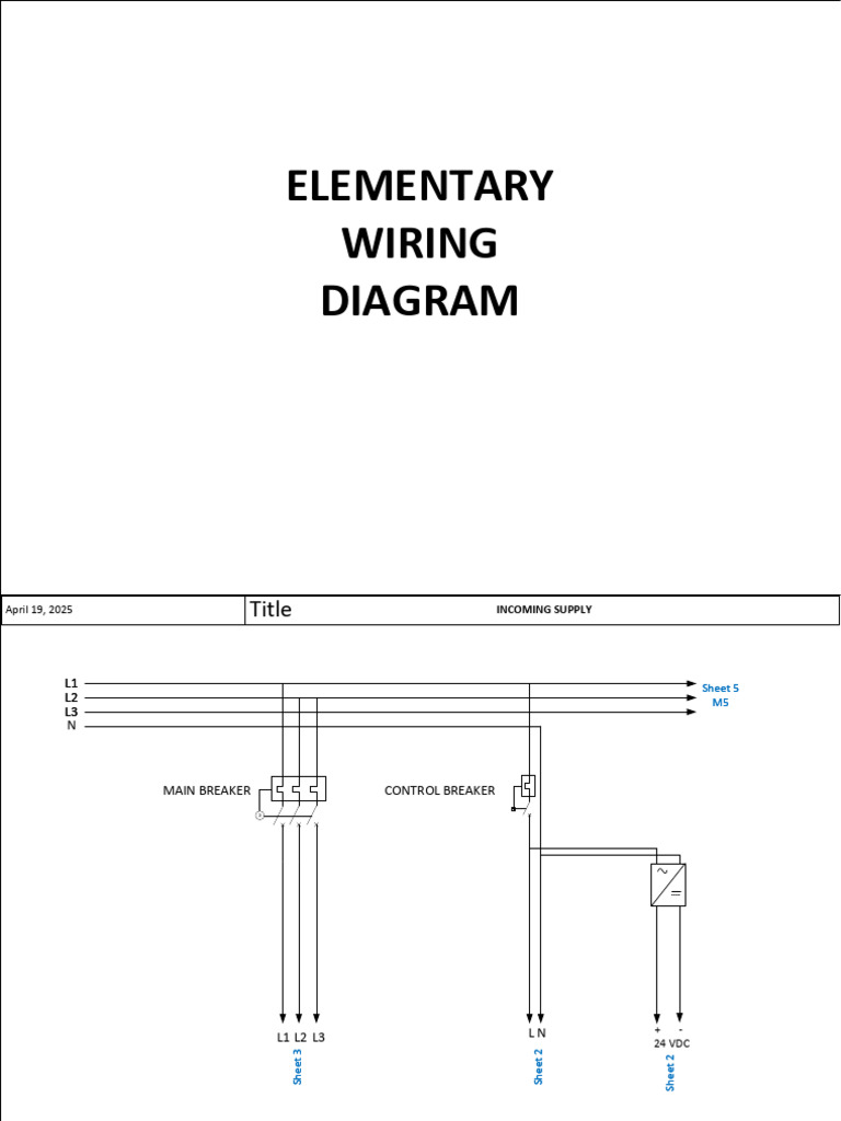 Elementary Wiring Diagram Overview | PDF