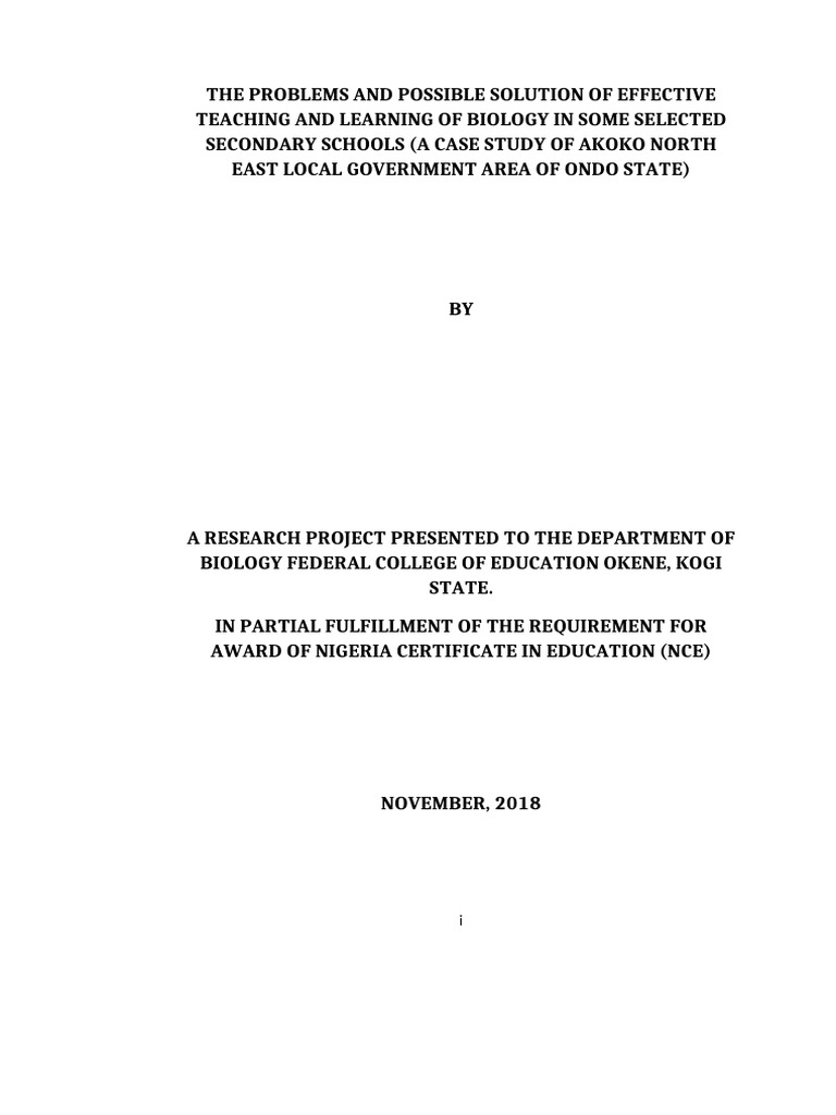 THE PROBLEMS AND POSSIBLE SOLUTION OF EFFECTIVE TEACHING AND LEARNING ...