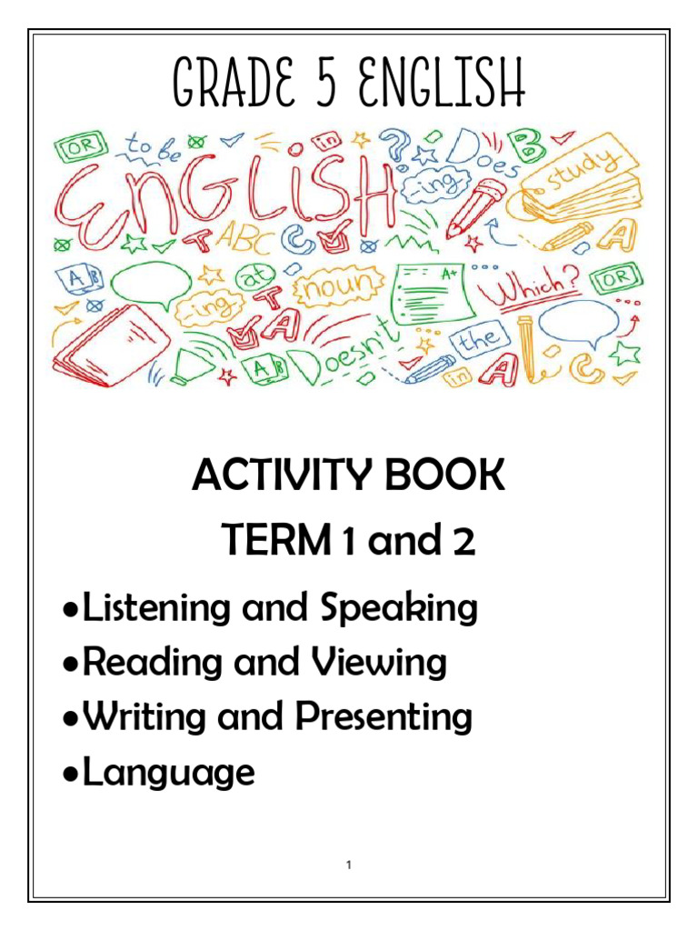 English Activity Book Term 1 and 2 | PDF | Verb | Linguistic Typology