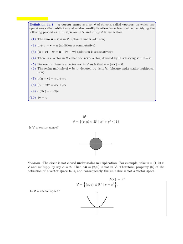 Linear Algebra MODULE 5 VECTOR SPACES | PDF