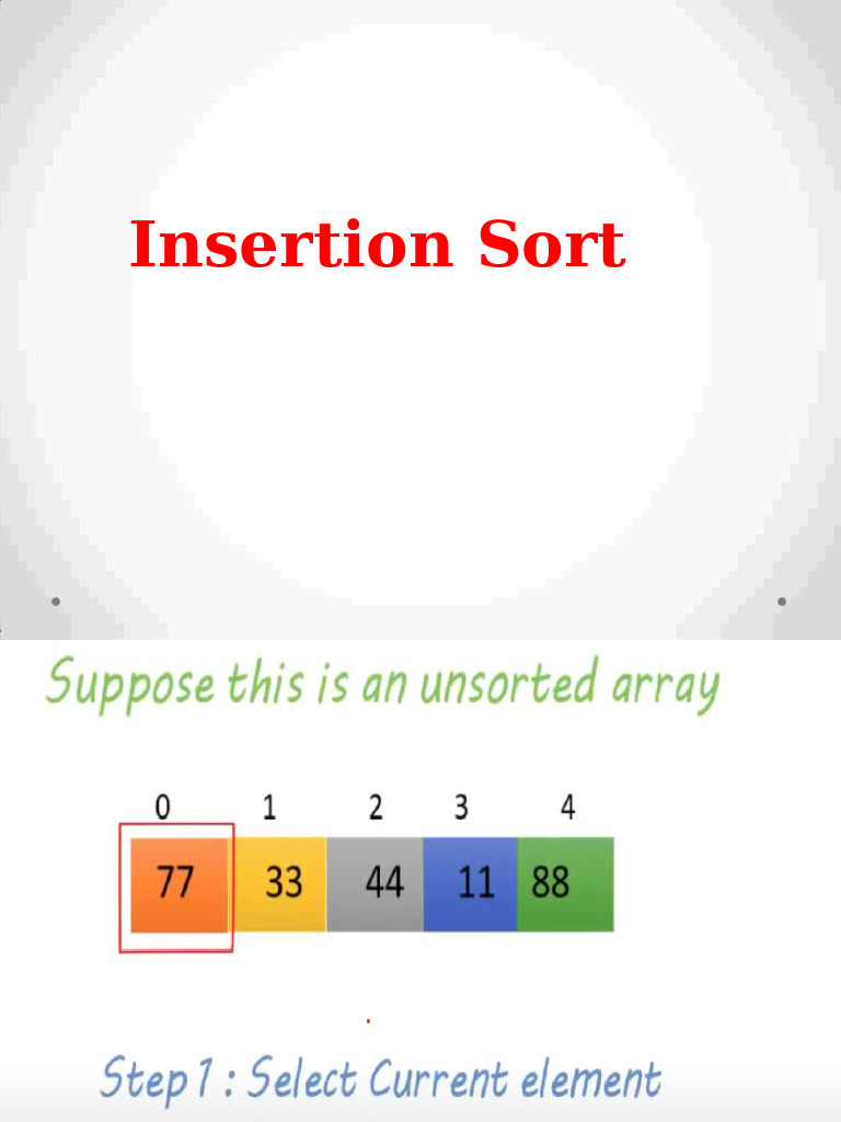 Insertion Sort | PDF