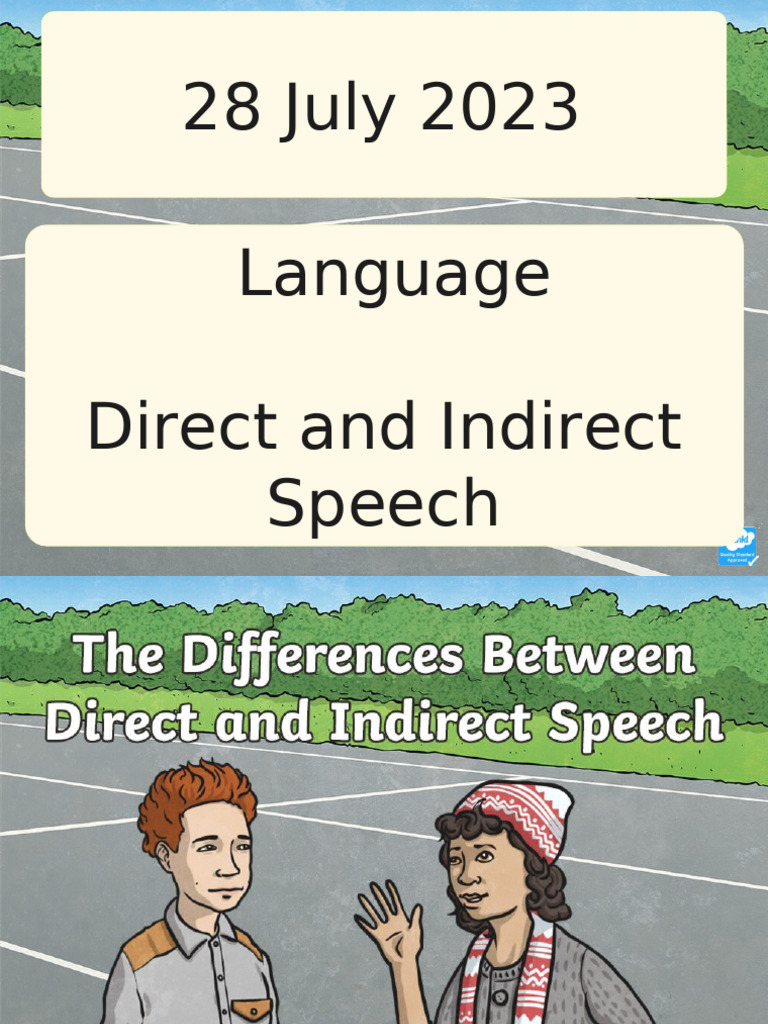 Direct and Indirect Speech 28-07 | PDF | Comma | Sentence (Linguistics)