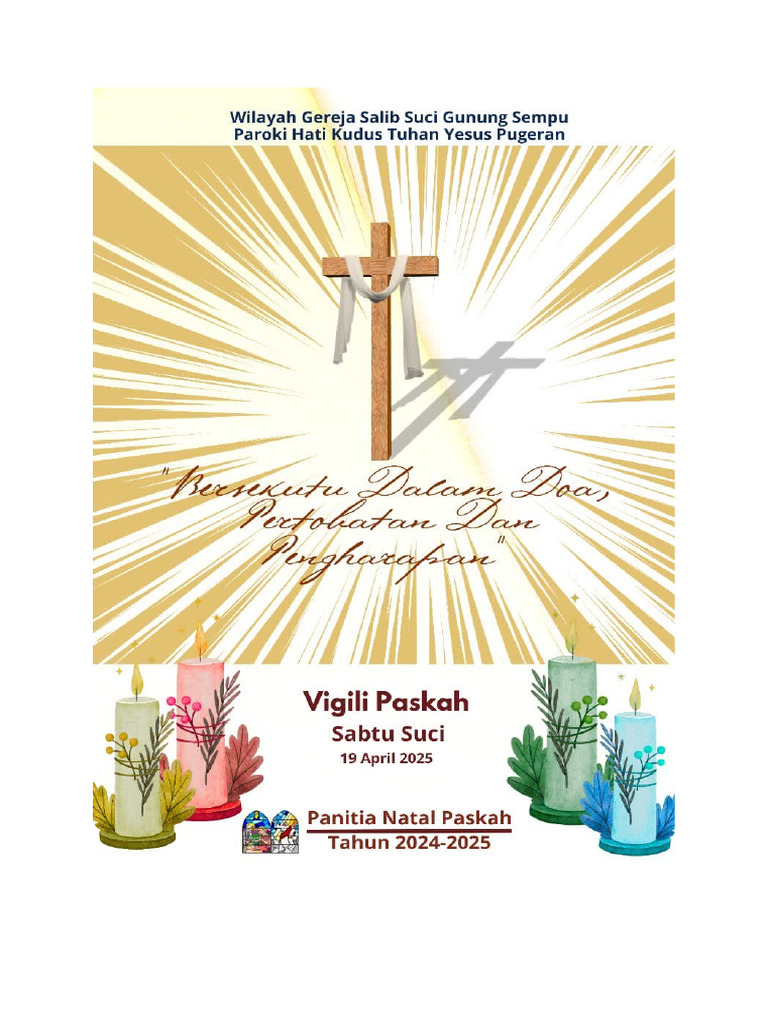 Panduan Misa Vigili Paskah 2025 | PDF