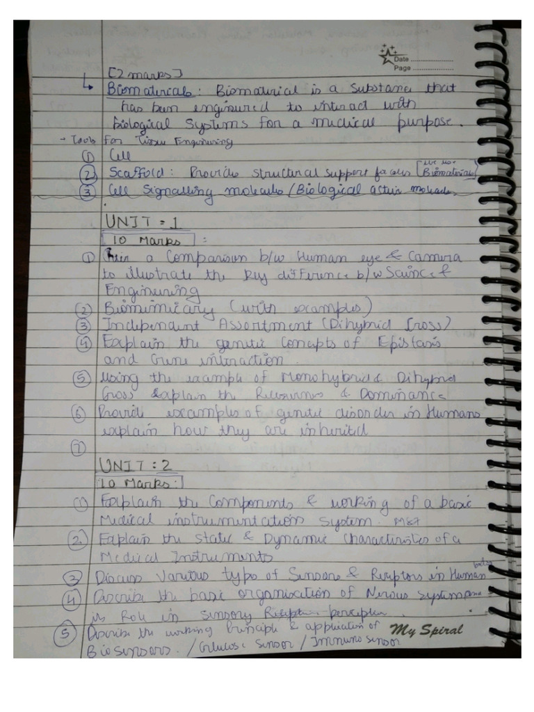 Bio Imp Questions About The Same | PDF