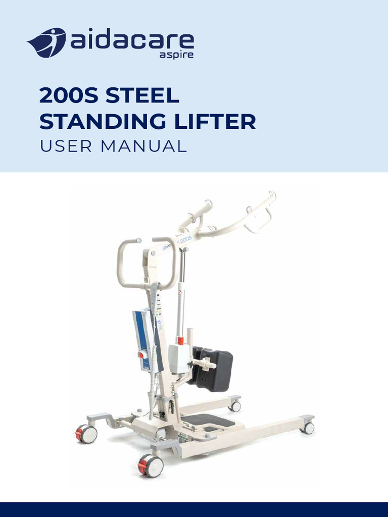 Aidacare Aspire 200S Lifter Manual | PDF | Battery Charger