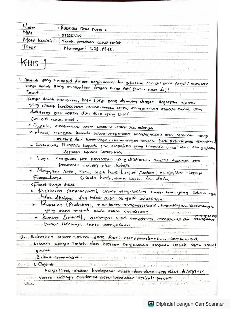 Tugas Tutorial 1 Karyailmiah | PDF
