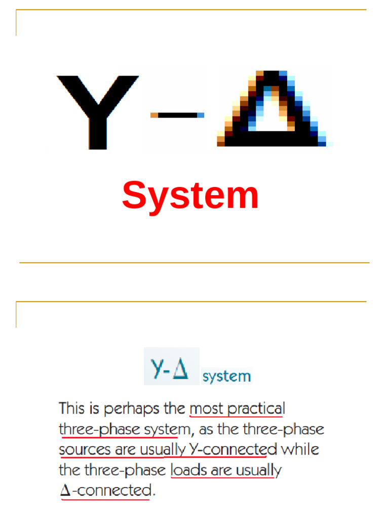 Balanced Delta-Wye System Analysis | PDF
