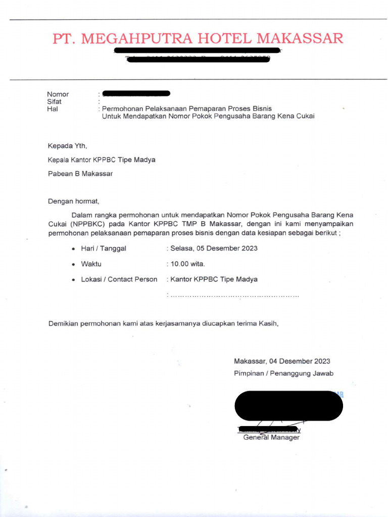 Permohonan - Pelaksanaan - Pemaparan Contoh | PDF