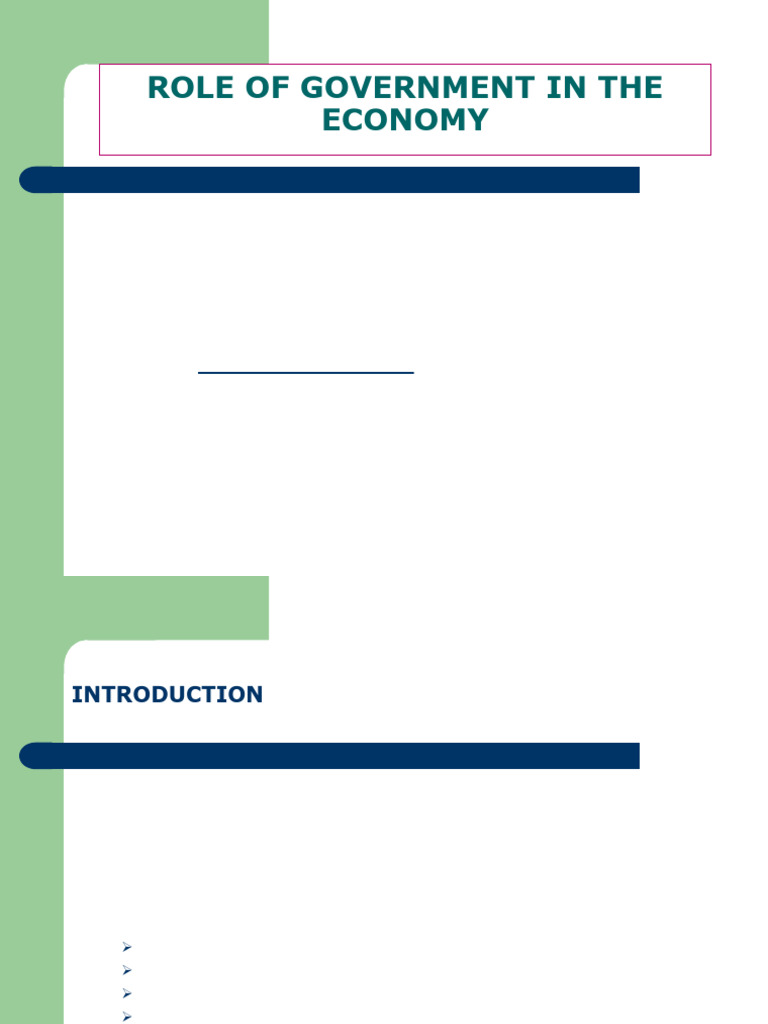 Government's Role in Market Economy | PDF | Market (Economics) | Market ...