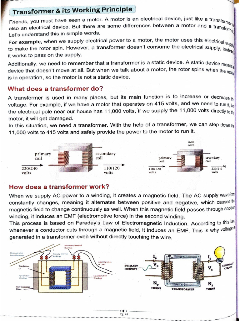 transformer and its working principal | PDF
