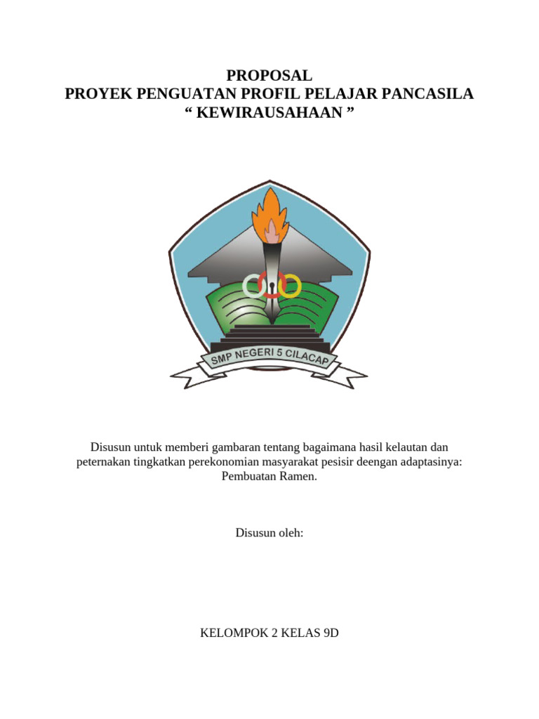 Proposal Kewirausahaan 9D | PDF