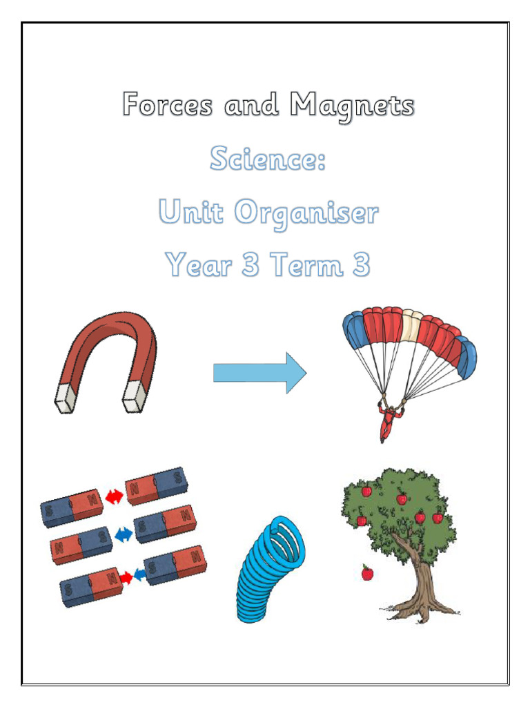 Forces and Magnets unit organiser Y3 (1) | PDF