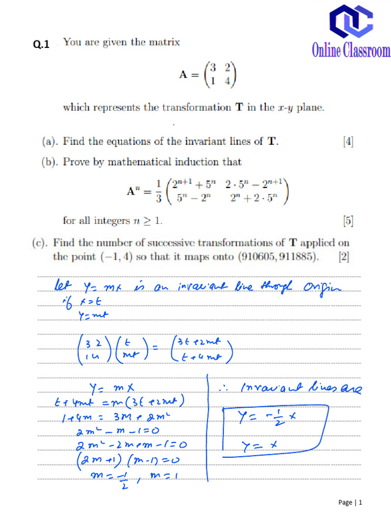 Suggested Solution FP1 Mock 1 | PDF