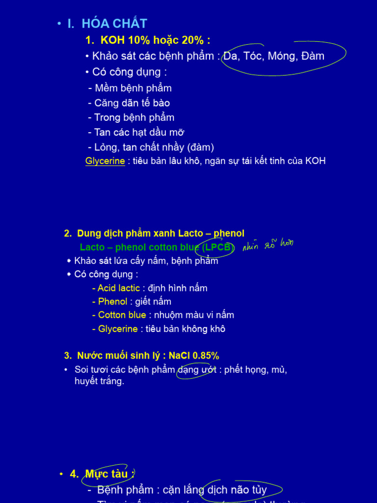 Chan Doan Cac Benh VI Nam + Candida | PDF