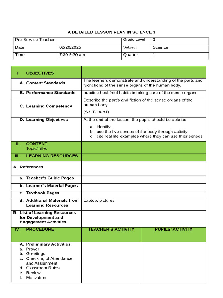 DETAILED-LESSON-PLAN-TEMPLATE (1) | PDF