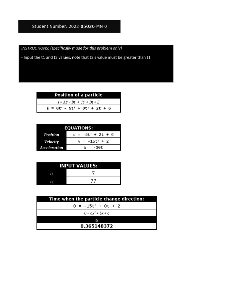 2324B-ENSC-017-Machine Problem 1 | PDF | Acceleration | Velocity