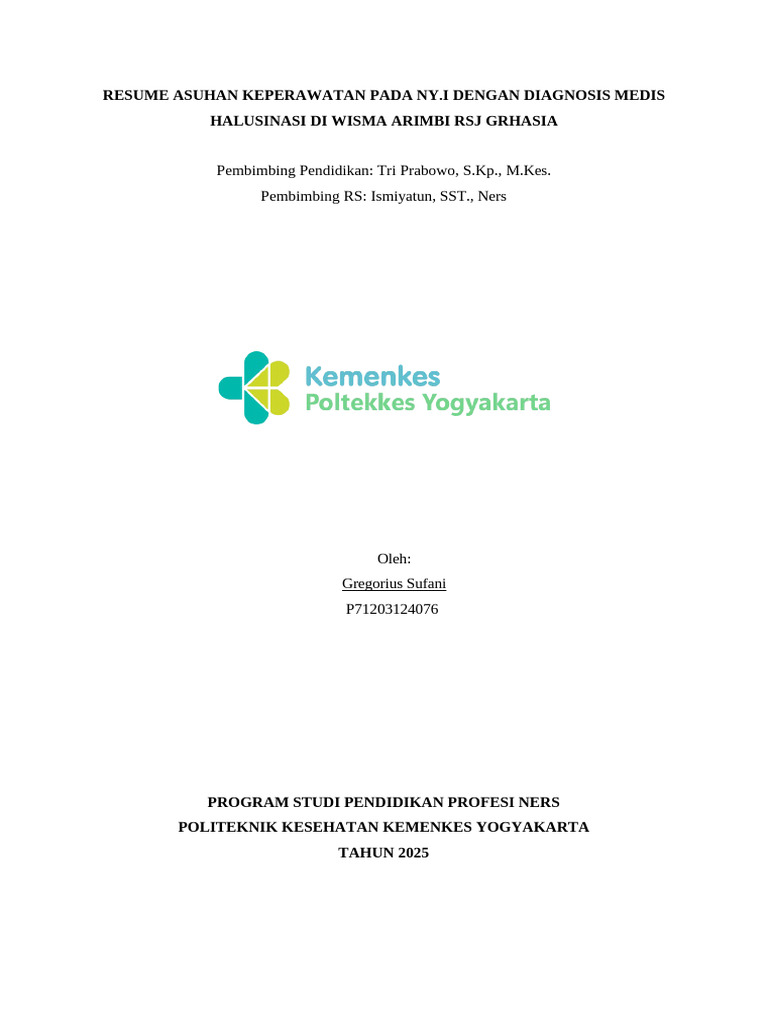 Lembar Pengesahan Rezume | PDF