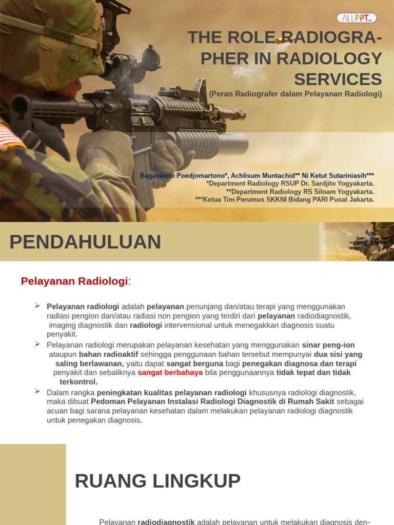 Peran Radiografer dalam Pelayanan Radiologi | PDF