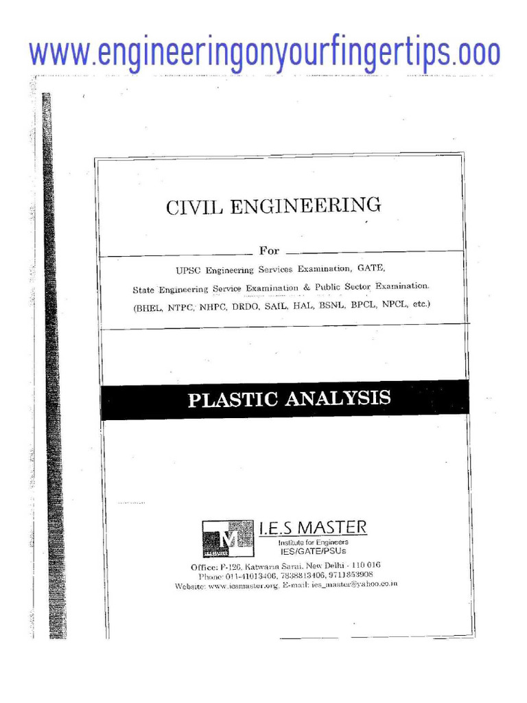 IES MASTER Plastic Analysisc - Steel Structures | PDF